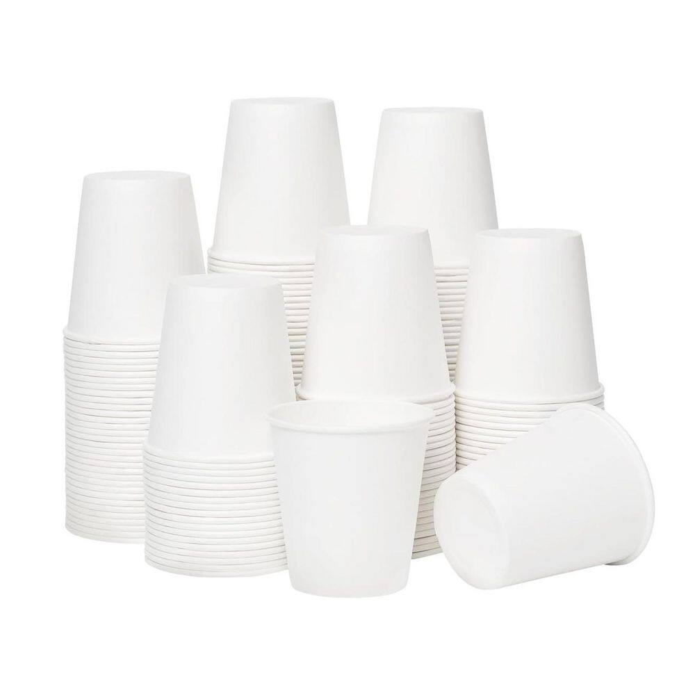 Lynzavix 3 in. White Disposable Paper Cups Disposable Tableware Cup ...