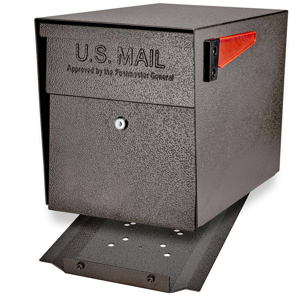 Mail Boss Locking Post-Mount Mailbox with High Security Reinforced ...