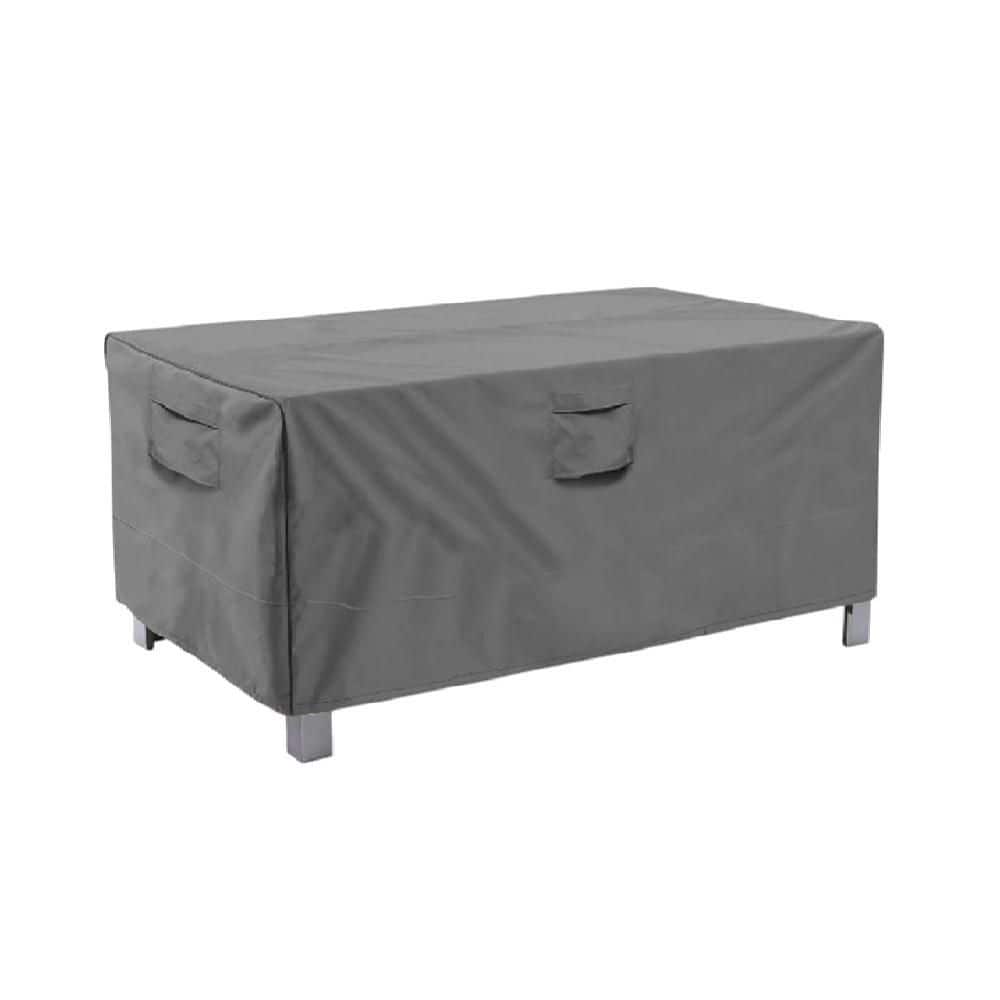 SenQWFa Heavy-Duty Large Grey Rectangular/Oval Patio Table Cover ...