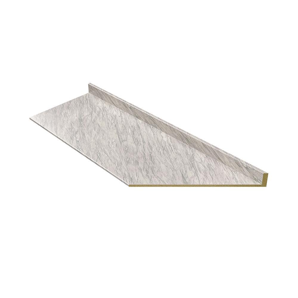 Hampton Bay Formica 6 ft. Rt. Miter Laminate Countertop in Satin Touch ...