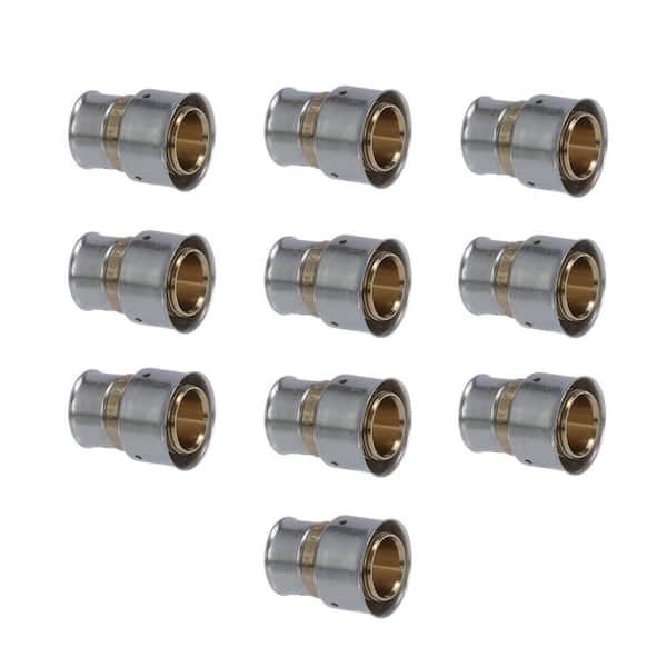 Viega PureFlow 3/4 in. x 1 in. Press Zero Lead Bronze Coupling (10-pack ...