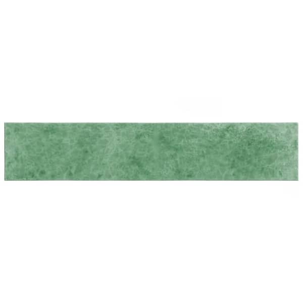 Merola Tile Menorca Lake 3 in. x 13 in. Ceramic Wall Take Home Tile ...