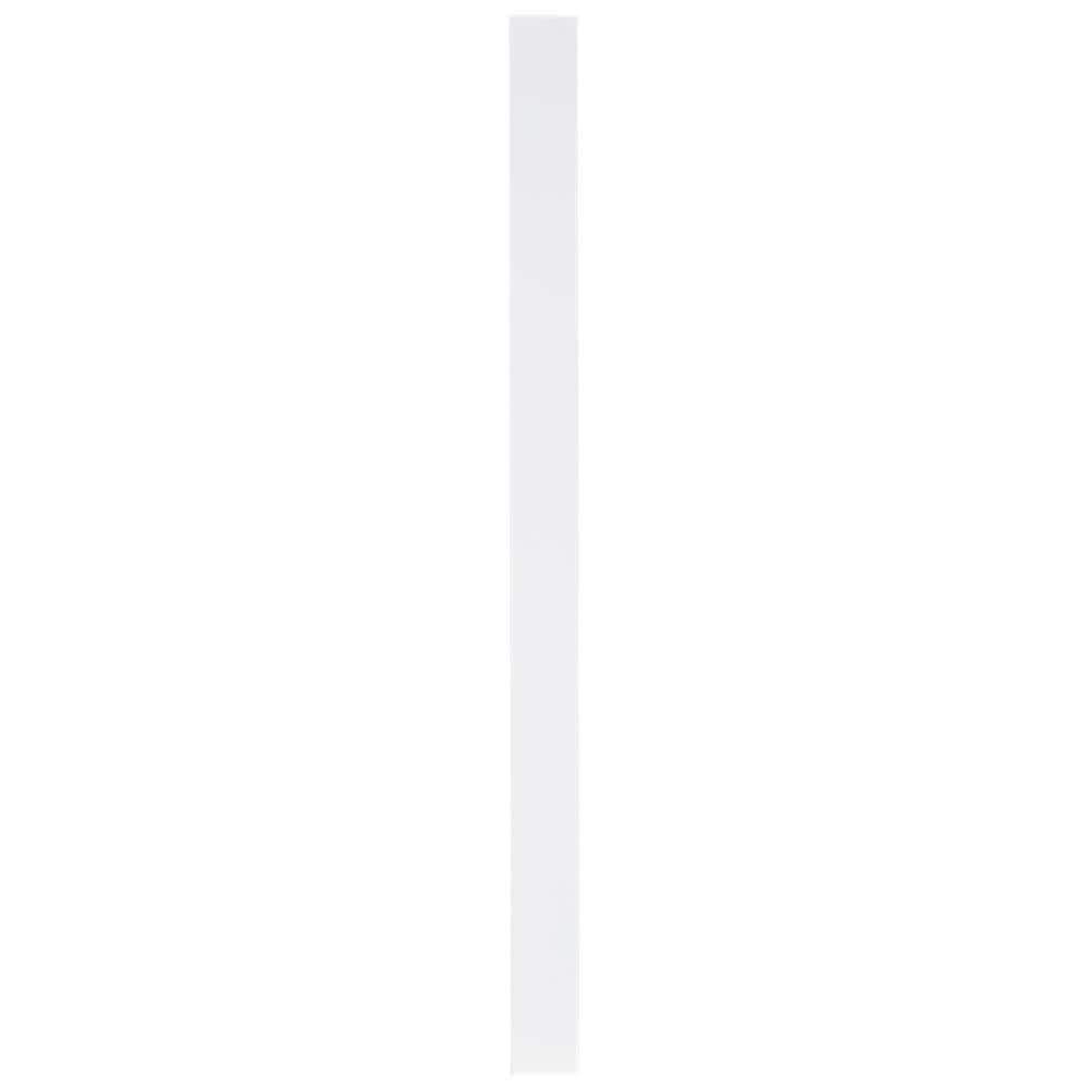 LIFEART CABINETRY Lancaster White 3 in. W x 42 in. H x 0.75 in. D Wall Cabinet Filler LW-WF342 ...