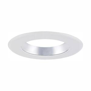 EnviroLite 6 in. Decorative Brushed Nickel Trim Ring for LED Recessed ...
