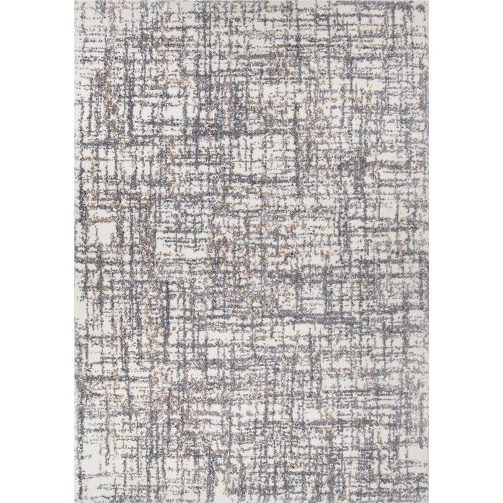 Orian Rugs Cotton Tail Cross Thatch 5 ft. 3 in. x 7 ft. 6 in. Blue Area ...