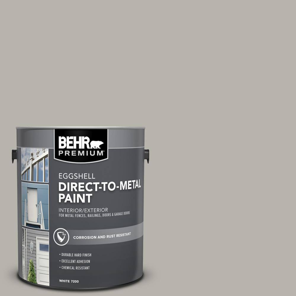 BEHR PREMIUM 1 gal. #PPU24-11 Greige Eggshell Direct to Metal Interior ...