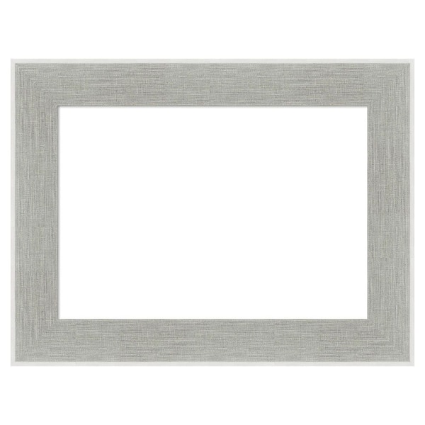 Amanti Art Glam Linen Grey 25 in. x 19 in. Polystyrene Framed Dry Erase ...