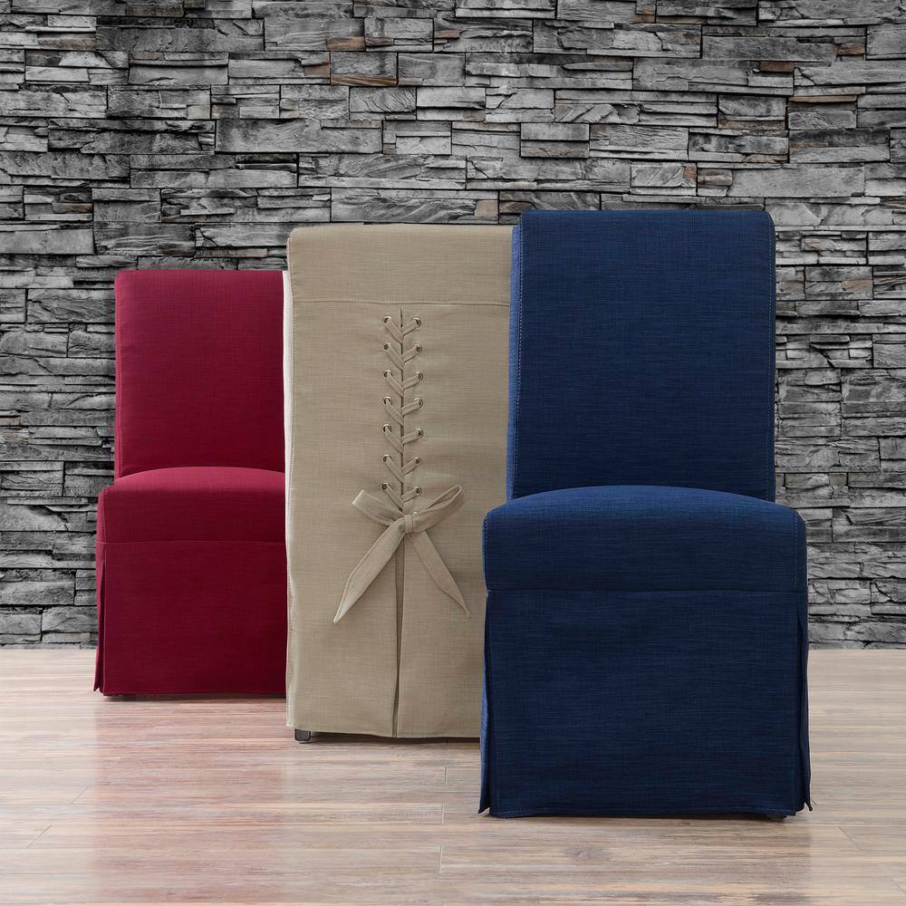 Picket House Furnishings Hayden Blue Fabric Armless Parsons Dining ...