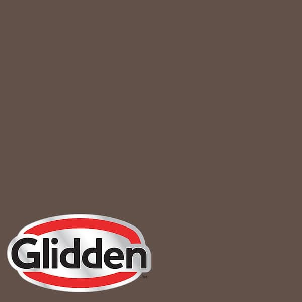Glidden Essentials 1 gal. #HDGWN13U Authentic Brown Semi-Gloss Exterior ...
