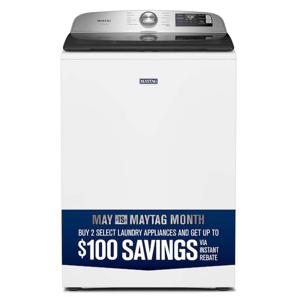 GE Profile 5.3 cu. ft. High-Efficiency Smart Top Load Washer in White ...