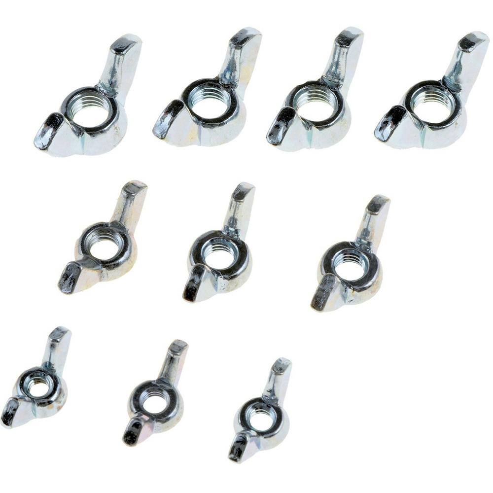 Wing Nut Assortment-Various Thread Sizes- Grade 2- Plated (10-pack ...