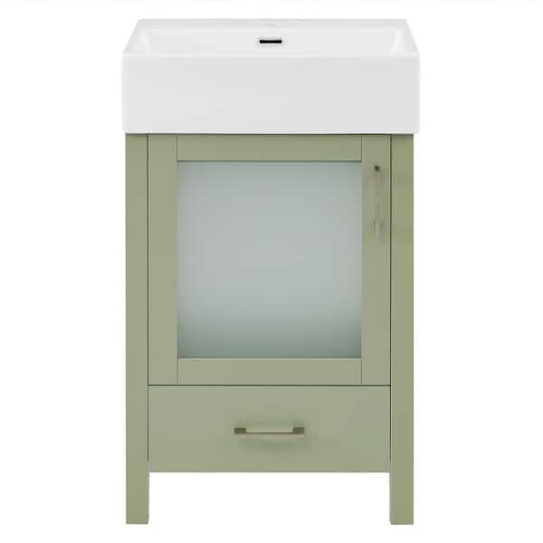 Boosicavelly 20 in. W x 15 in. D x 35 in. H Single Sink Freestanding ...