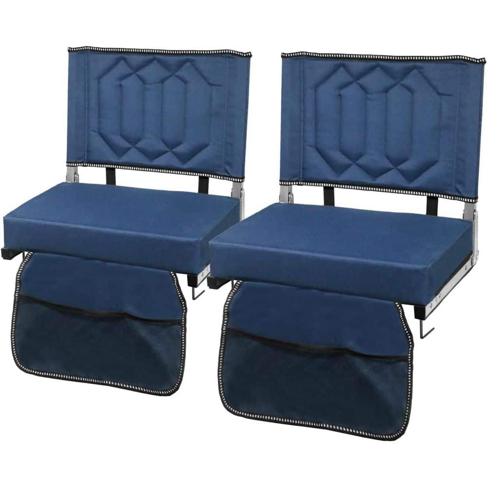 Bleacher Seats with Backs and Cushion, Portable Folding Comfort Chair ...