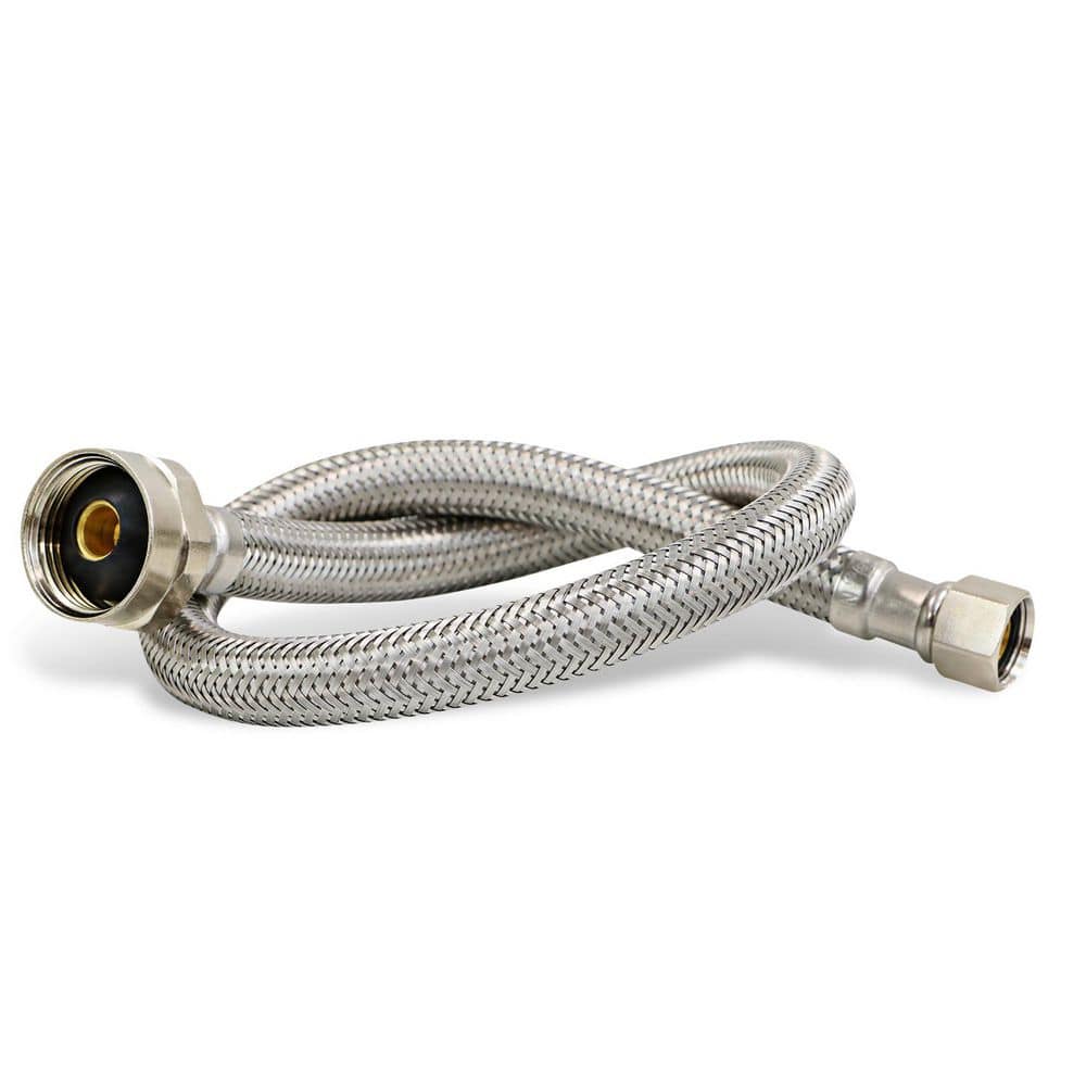PLUMBFLEX Toilet Connector Water Line 3/8 in. x 7/8 in. Female ...