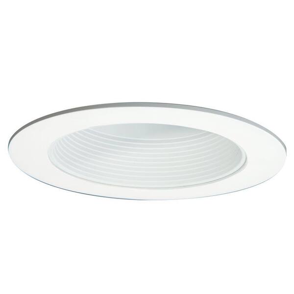 HALO 4 in. LED Metal White Baffle Trim with Solite Lens TL403WBS - The ...