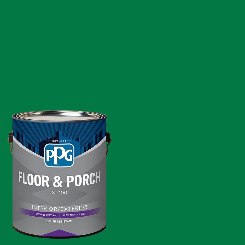 PPG 1 gal. PPG1226-7 Blarney STone Satin Interior/Exterior Floor and ...