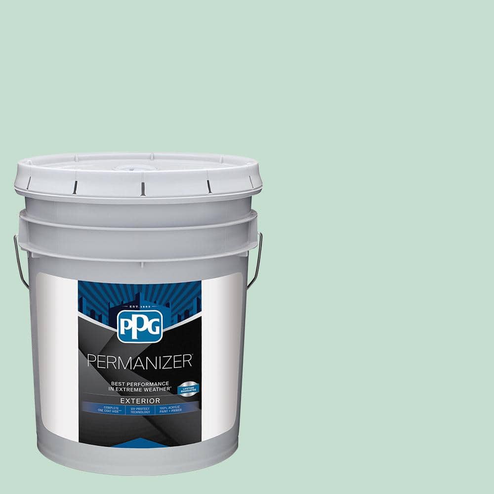 PERMANIZER 5 gal. PPG1132-2 Solitaire Semi-Gloss Exterior Paint PPG1132 ...