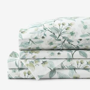 The Company Store Legends Hotel Spring Medley Wrinkle-Free White Multi ...