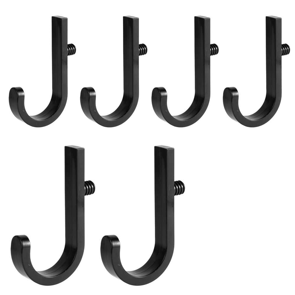 Vrbgify 6pcs Plastic Shed Hooks for Hanging Storage Organization, Black ...