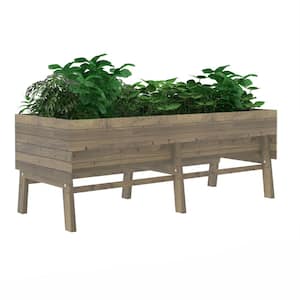 Reviews for VEIKOUS 71 in. L x 31 in. W Large Cedar Wood Raised Garden ...