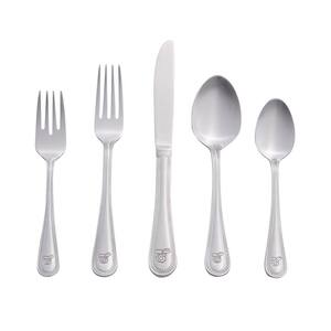RiverRidge Home Beaded Monogrammed Letter C 46-Piece Silver Stainless ...