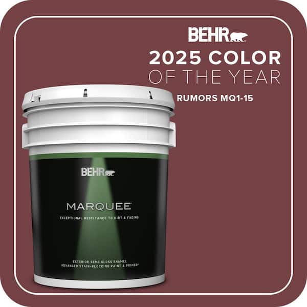 BEHR MARQUEE 5 gal. #MQ1-15 Rumors Semi-Gloss Enamel Exterior Paint ... BEHR MARQUEE 5 gal. #MQ1-15 Rumors Semi-Gloss Enamel Exterior Paint ...