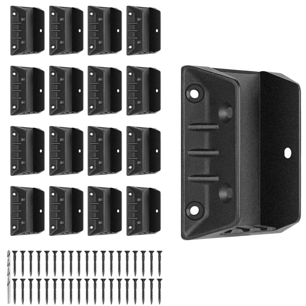 Afoxsos 40-Pack Extra Thick Aluminum Deck Railing Bracket Connectors ...