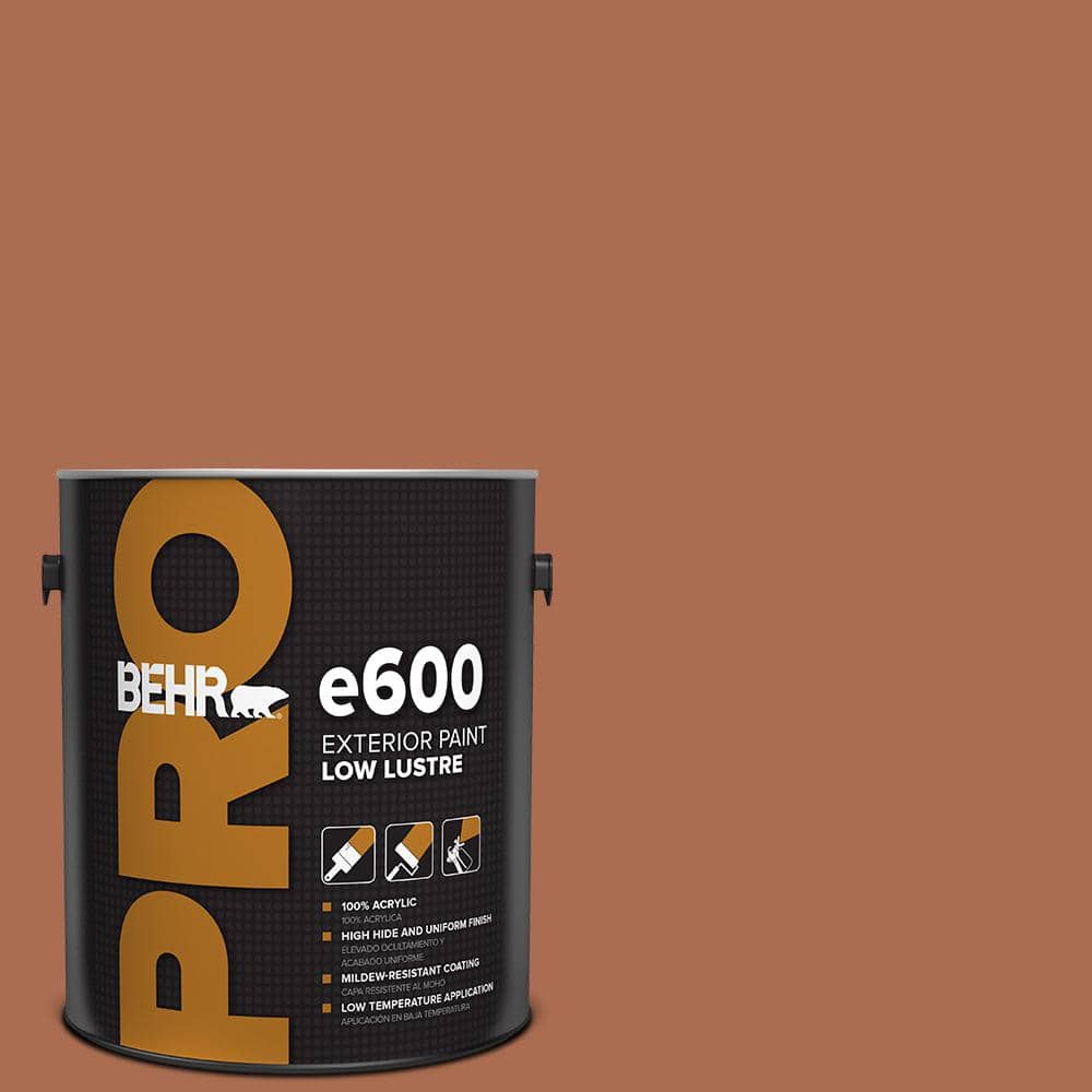 BEHR PRO 1 gal. #BIC-45 Airbrushed Copper Low Luster Exterior Paint ...