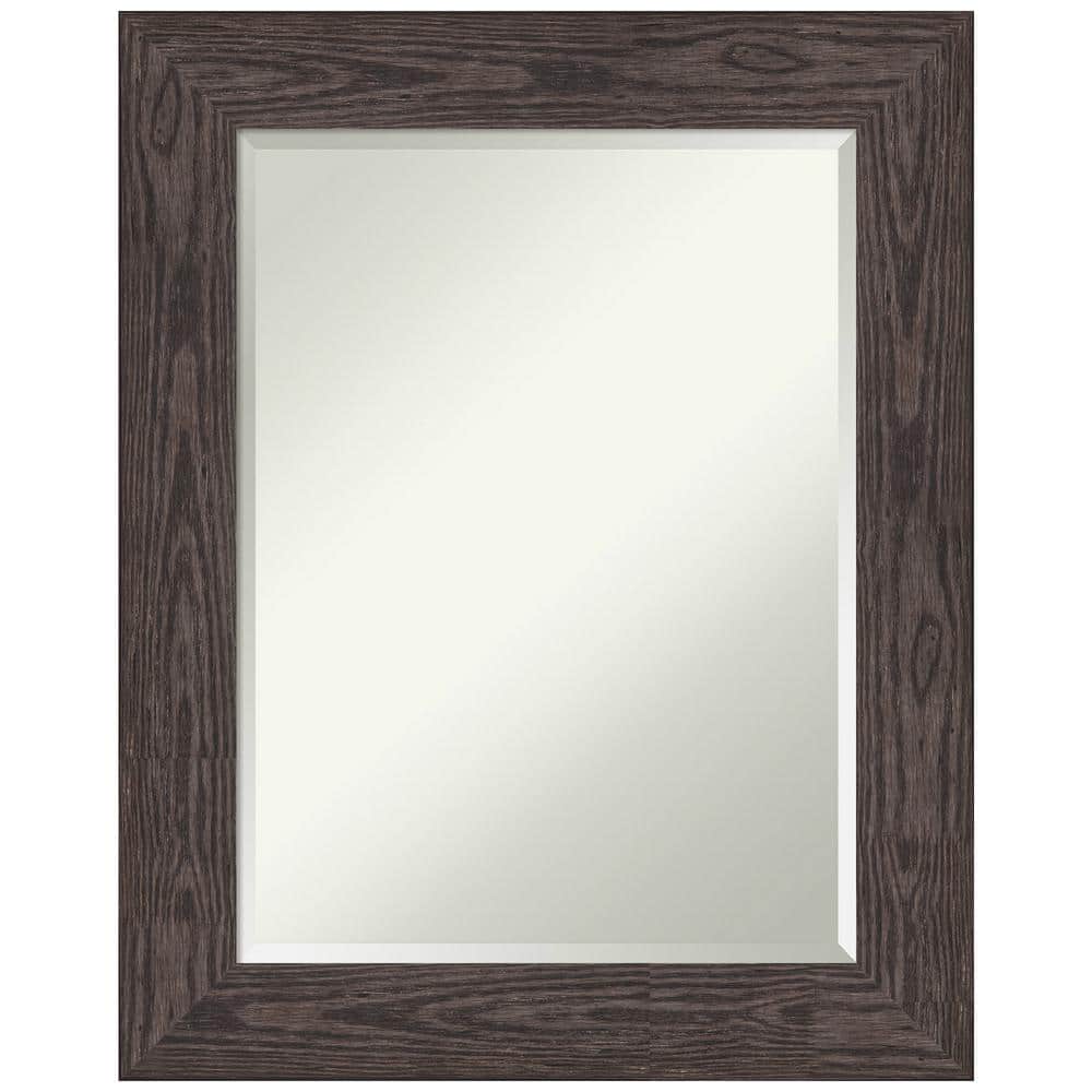 Amanti Art Bridge Black 24 in. W x 30 in. H Wood Framed Beveled ...