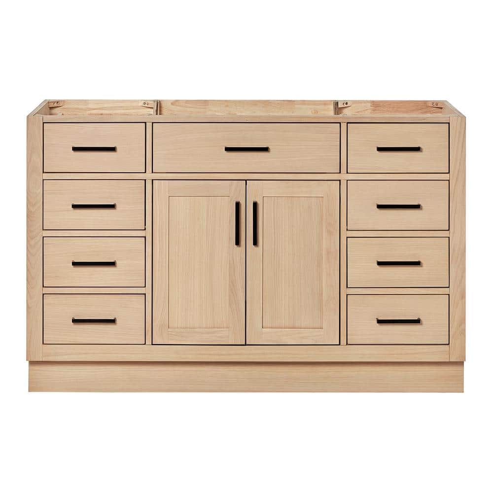 Reviews for ARIEL Hepburn 54 in. Freestanding Bathroom Vanity Cabinet ...