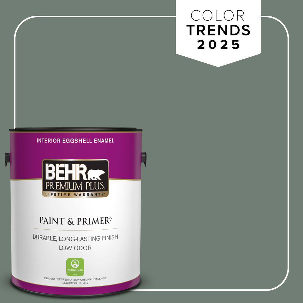 BEHR PREMIUM PLUS 1 gal. #N420-5 Boreal Eggshell Enamel Low Odor ...