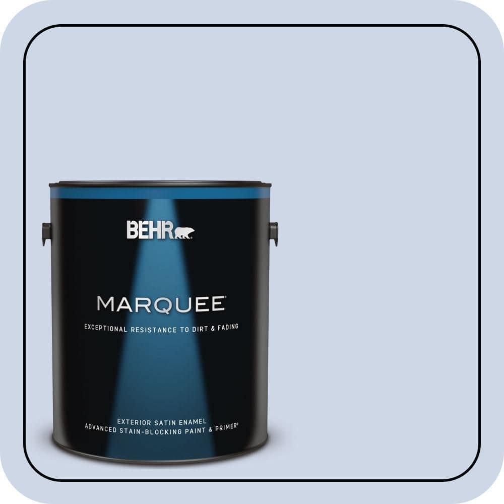 BEHR MARQUEE 1 gal. #590A-2 Monet Lily Satin Enamel Exterior Paint ...