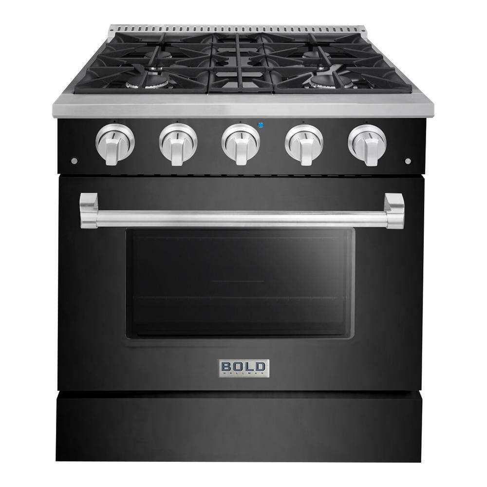 Hallman BOLD, 36-IN, 6 Burner, Freestanding, Single Oven, All Gas Range ...