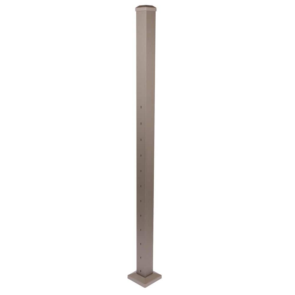 Deckorators Cable Rail 2-1/2 in. x 2-1/2 in. x 54 in. Textured Bronze ...