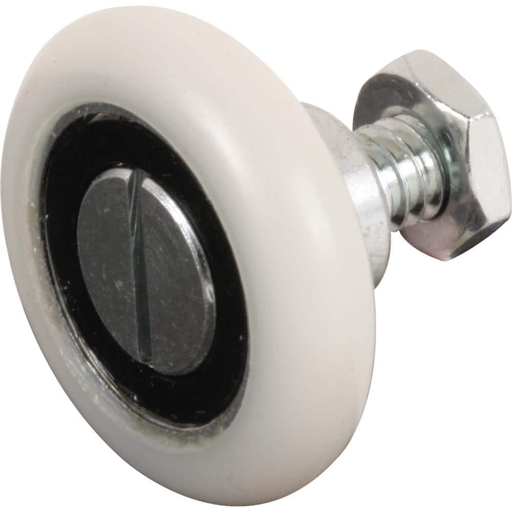 Prime-Line 1-1/8 in. White, Nylon, Ball Bearing Drawer Rollers (2-pack ...