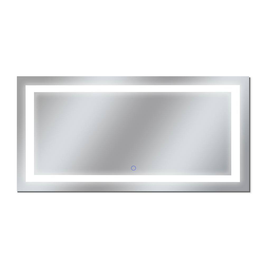 Dyconn Edison 72 in. W x 38 in. H Frameless Rectangular LED Light ...