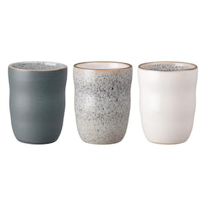Denby 3-Piece 9.29 oz. Studio Grey Handleless Coffee Mug Set-STG-3HMUG ...