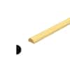 Alexandria Moulding 3/8 in. D x 11/16 in. W. x 96 in. L Pine Wood Half ...