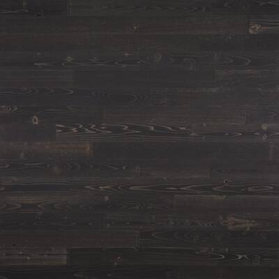 Timberchic 1/8 in. x 4 in. x 12-42 in. Peel and Stick Black Wooden ...
