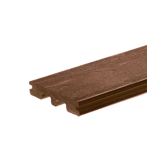 DuxxBak Optima Dekk LT 1 in. x 6 in. x 12 ft. Tanned Leather Grooved ...