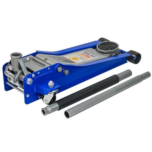 3T Heavy Duty Steel Horizontal Double Pump Floor Jack (without foot ...
