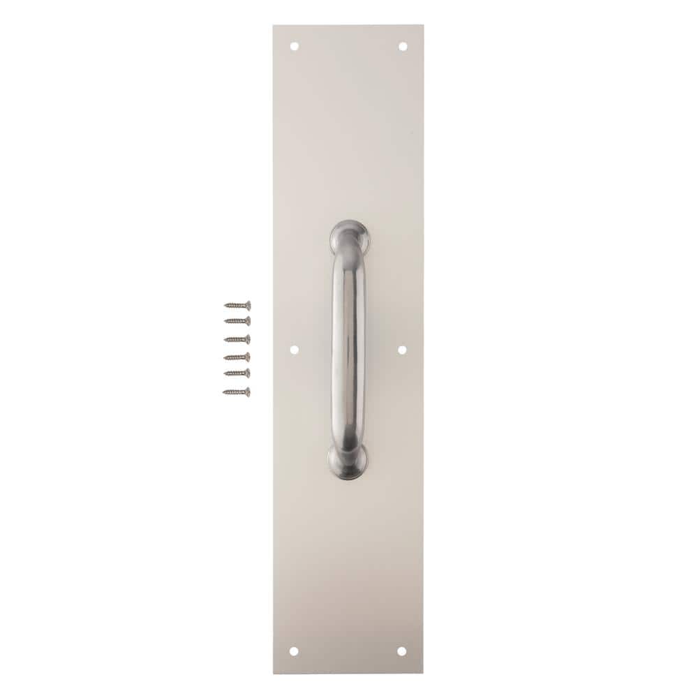 Universal Hardware 3.5 in. x 15 in. Satin Aluminum Pull Plate UH41006 ...