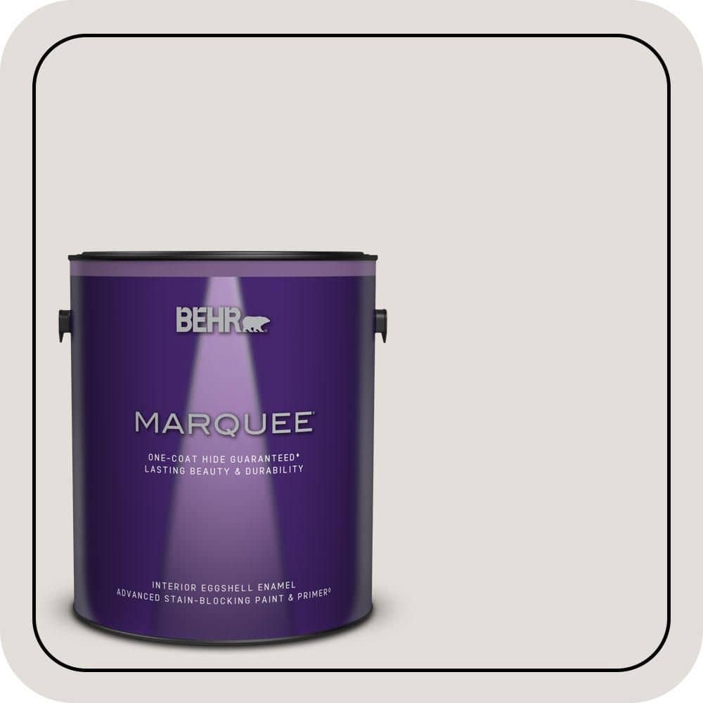 BEHR MARQUEE 1 gal. #BWC-21 Poetic Light Eggshell Enamel Interior Paint ...