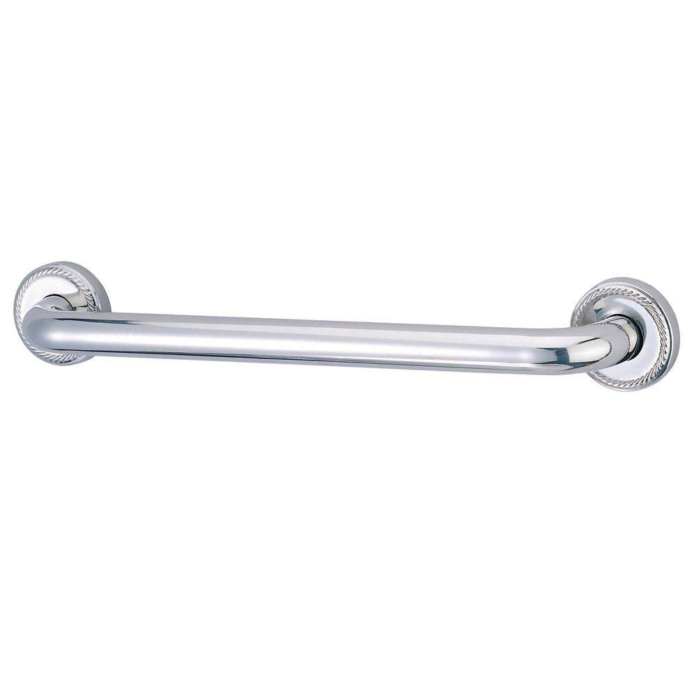 Kingston Brass Roped 32 In X 1 1 4 In Grab Bar In Chrome HDR814321