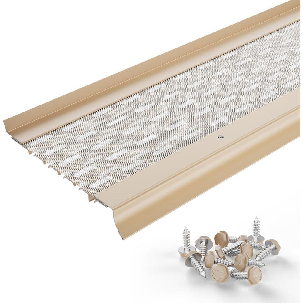 WATERLOCK Micromesh [5 in. x 25 ft.] Gutter Guard for 5 in. K-Style and ...