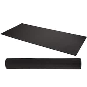 Black 30 in. W x 60 in. L x 0.25 in. T EVA Foam Gym Flooring Mat (12.5 ...