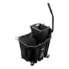 SPARTA 8.75 gal. Black Polypropylene Mop Bucket with Wringer 8690403 ...