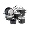 Circulon Symmetry 11-Piece Hard Anodized Aluminum Nonstick Cookware Set ...