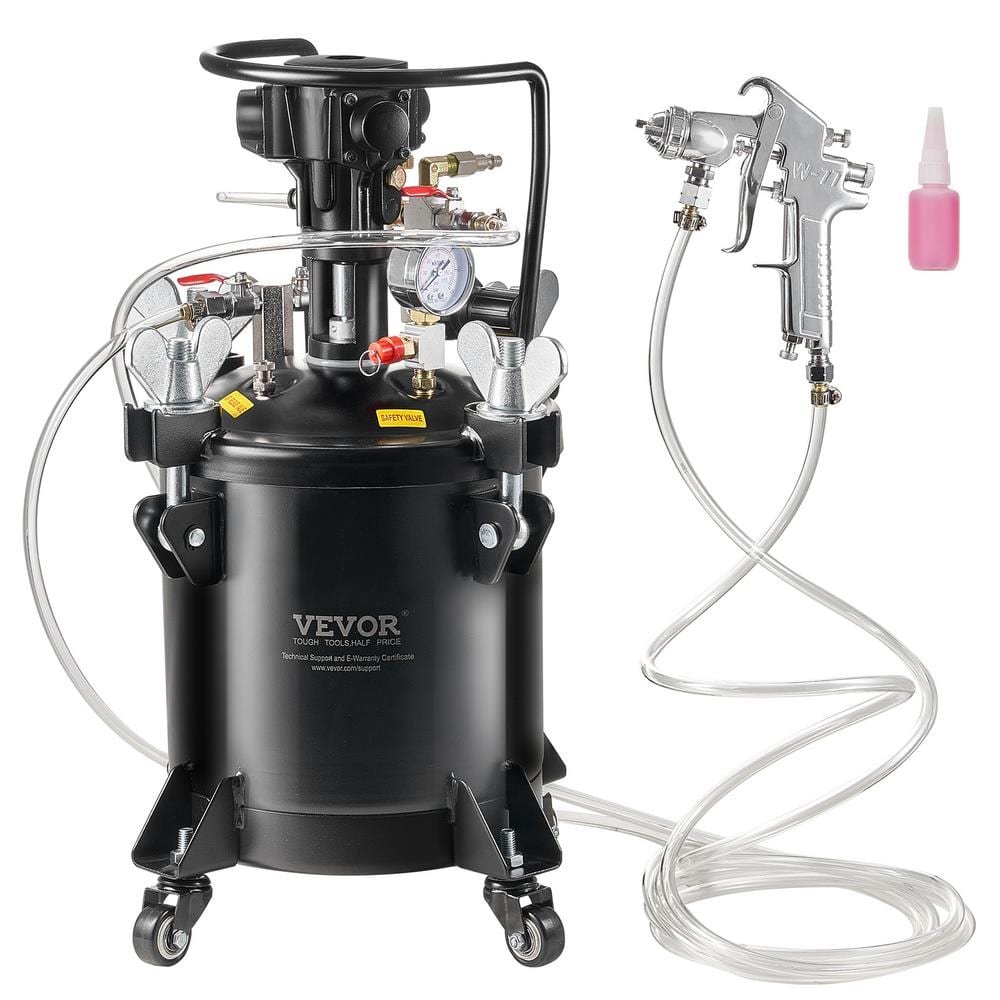 VEVOR Spray Paint Pressure Pot,10 L/2.5 gal. Fully Automatic Stirring ...