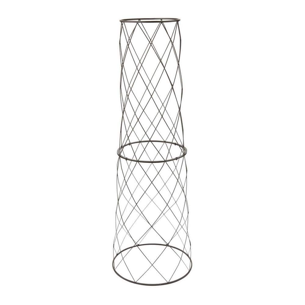 Evergreen 40 in. Small Metal Planter/Pot Trellis 47M3019 - The Home Depot